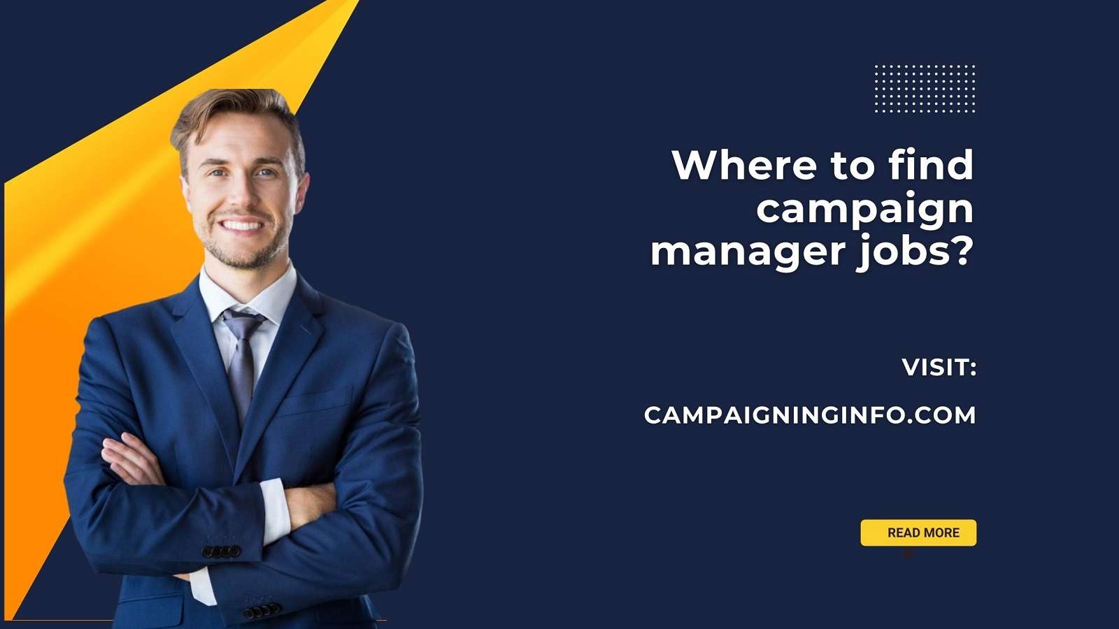 Where to find campaign manager jobs - Campaigning Info